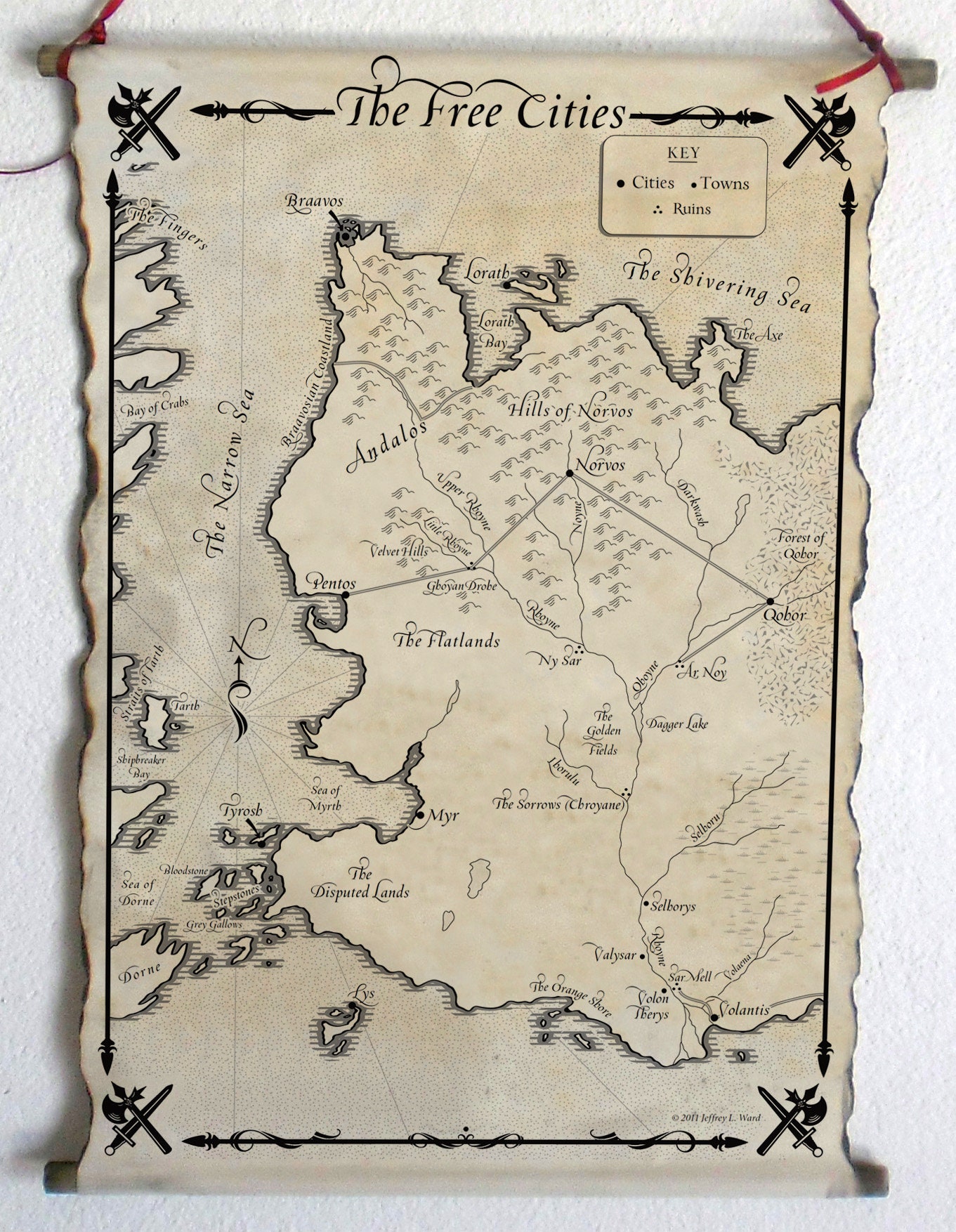 Bravos Game Of Thrones Map