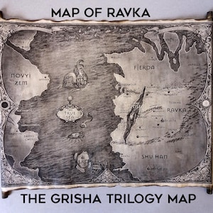 The Grisha Trilogy Map Scroll Ravka Map Grishaverse Map - Etsy Schweiz