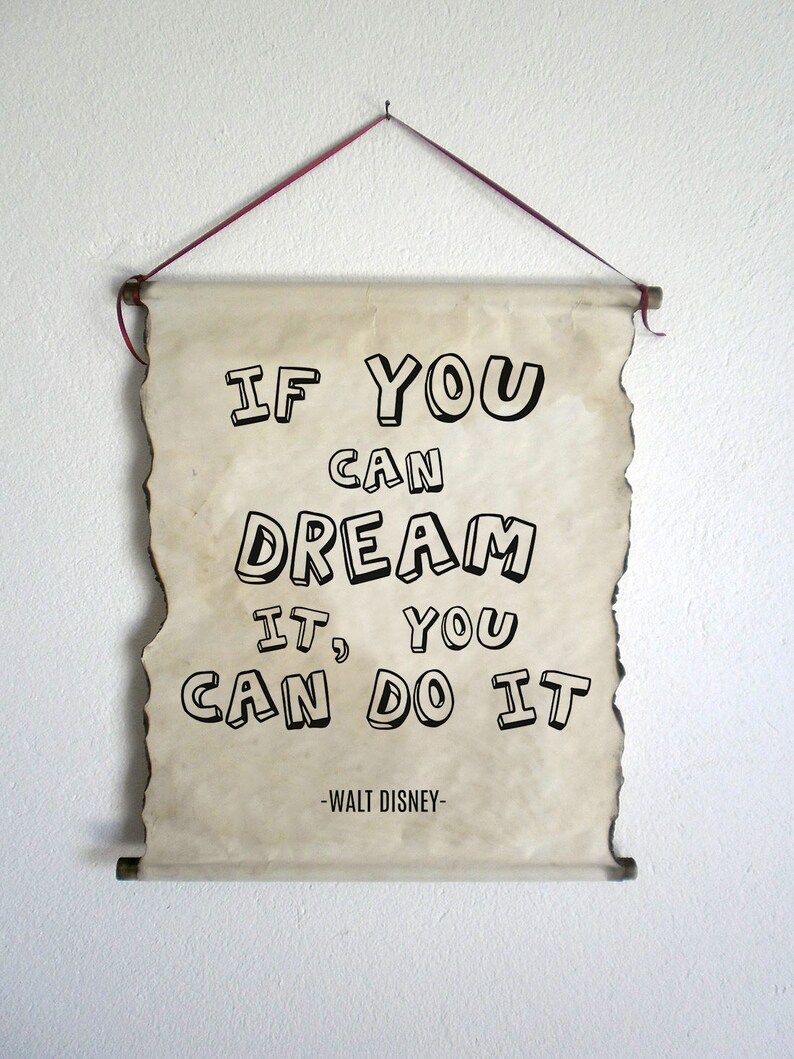 If You Can Dream It You Can Do It Quote Walt Disney Handmade - Etsy