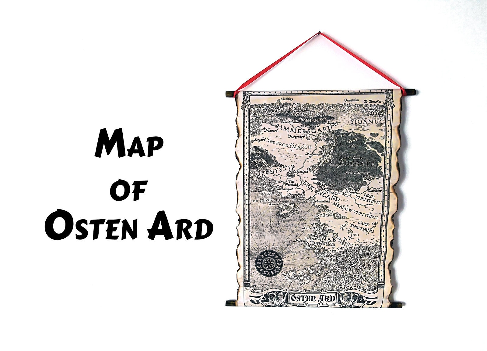 Map of Osten Ard Memory Sorrow and Thorn Map Tad Williams - Etsy Ireland