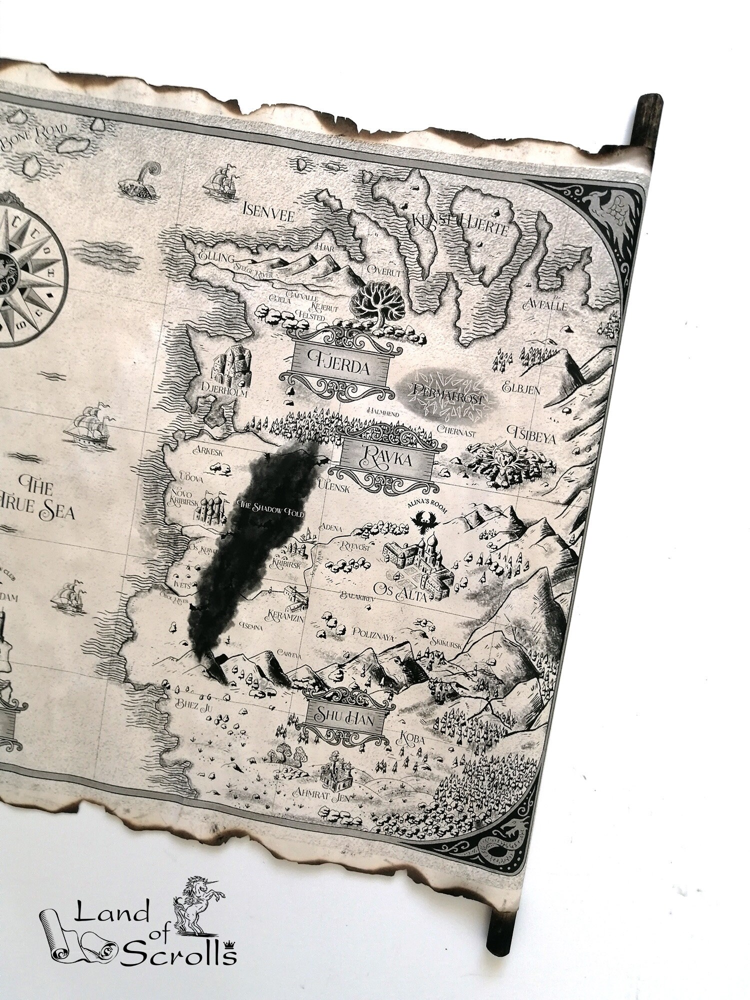 World of Grisha Map Shadow and Bone Map Siege and Storm Six - Etsy Canada