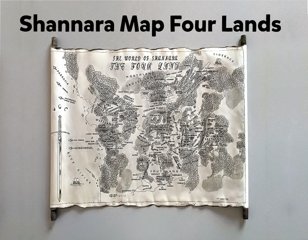 Buy Shannara Map, the Four Lands Map, the Shannara Chronicles Map, the ...