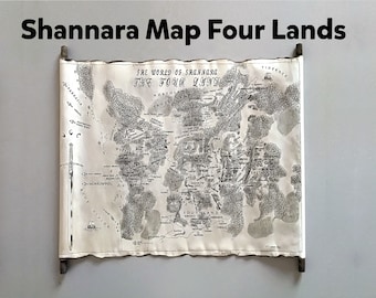 The Four Lands Map - Etsy