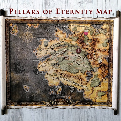 Parchment Version of Faerun Map From Forgotten Realms Poster - Etsy