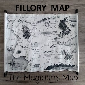 Map of Fillory The Magicians Map Quentin Coldwater Map | Etsy