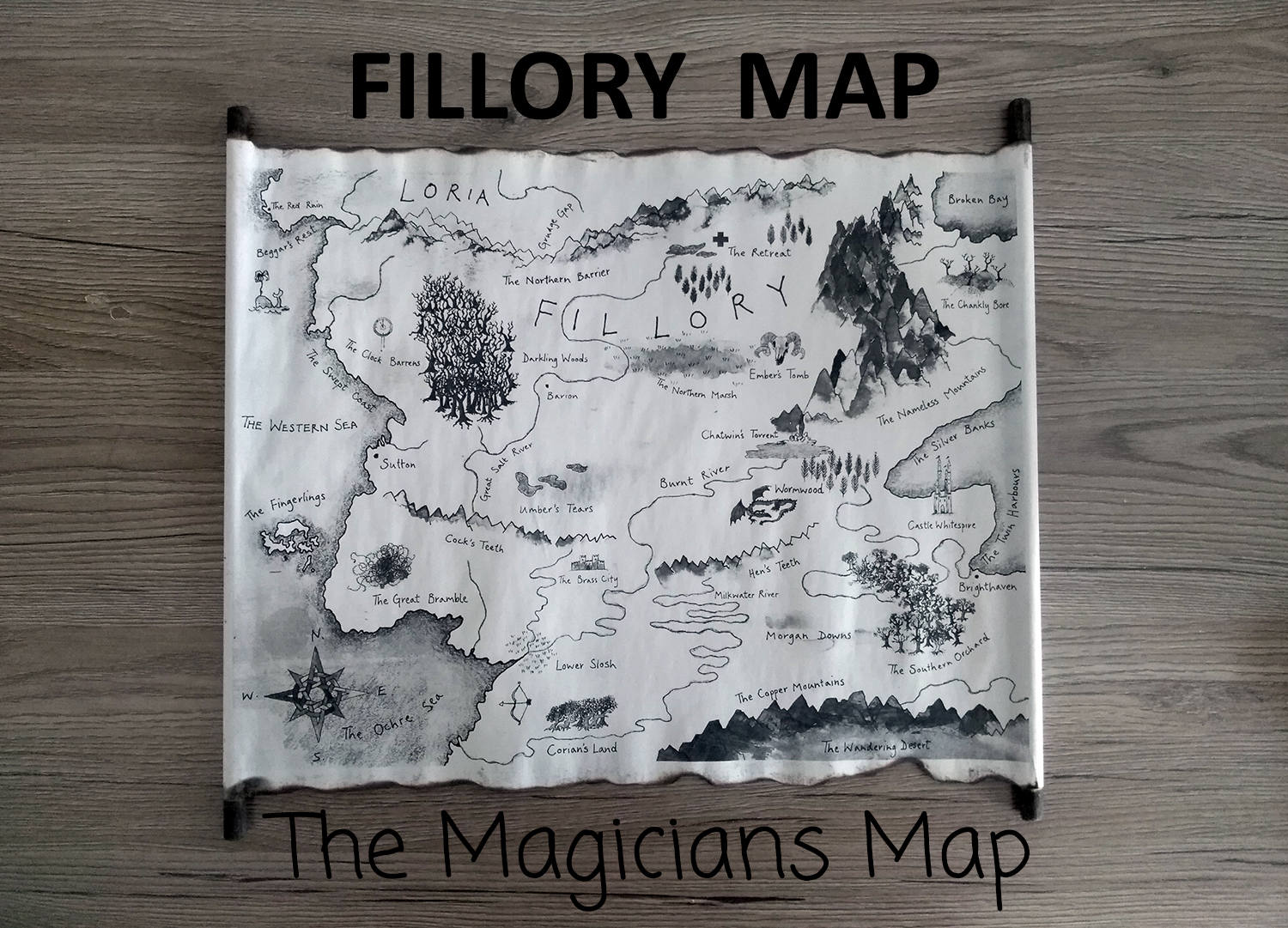 Map of Fillory the Magicians Map Quentin Coldwater Map - Etsy UK