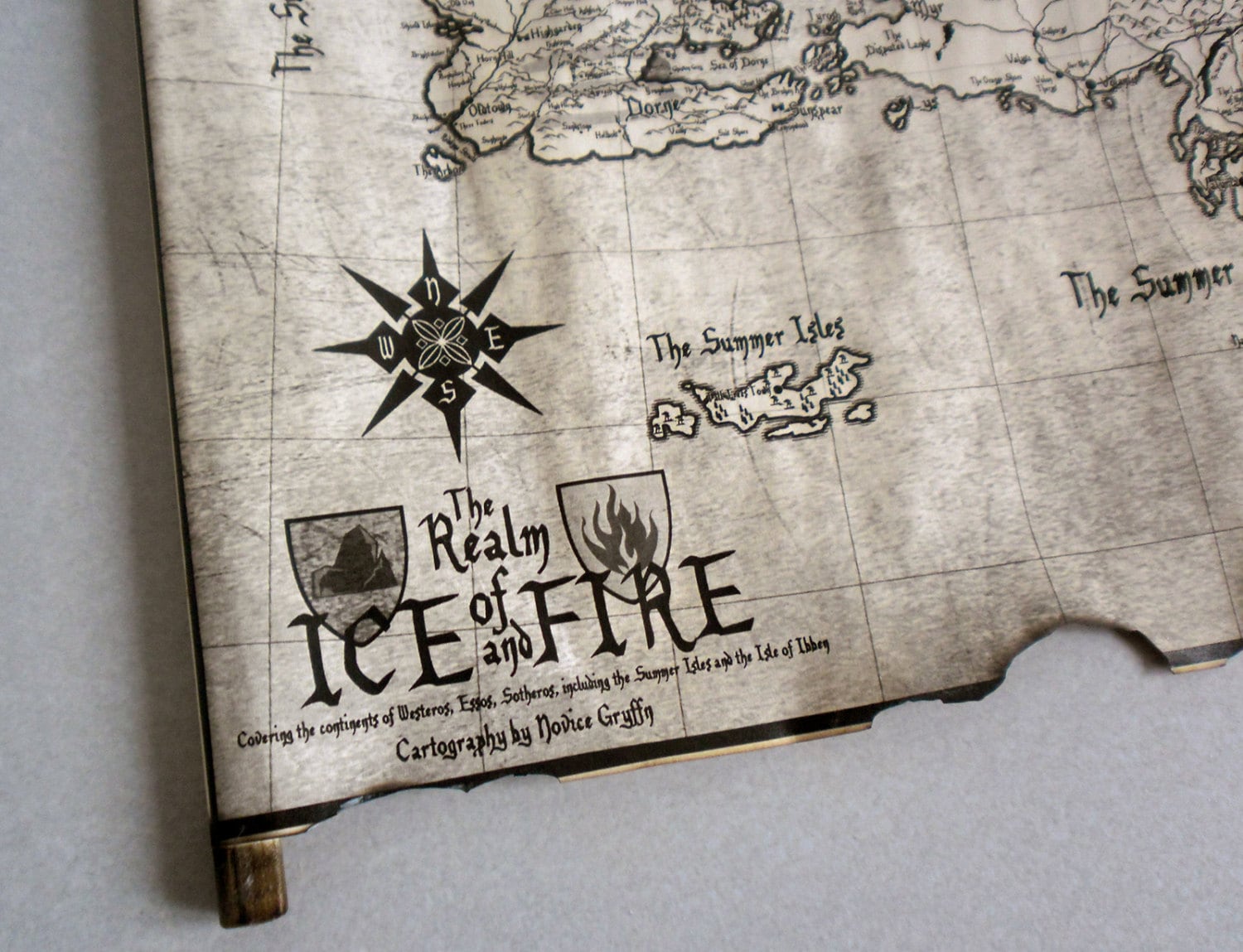 Essos Map and Westeros Map Scroll Poster Game of Thrones Map - Etsy Denmark