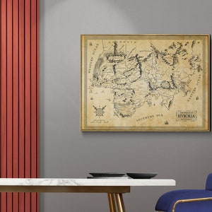 Conan Map Poster, the World of Hyboria Map Poster, Age of Conan Map ...