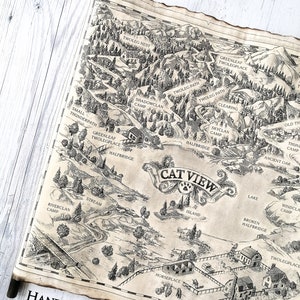 Warrior Cats Map, the Lake Territories Map Scroll, Cat View, Warriors ...
