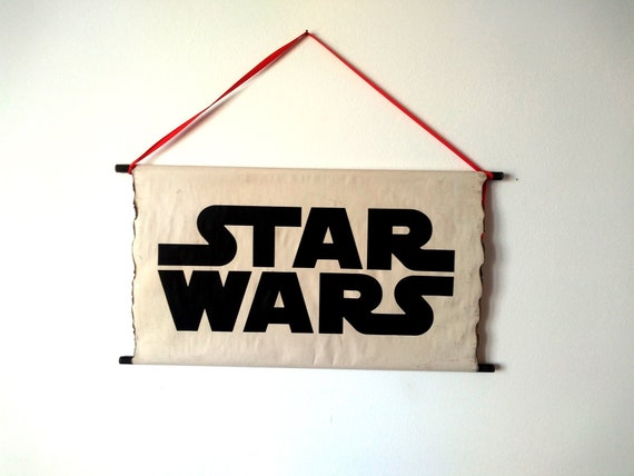 Star Wars Logo Poster Star Wars Movie Logo Handmade Scroll | Etsy