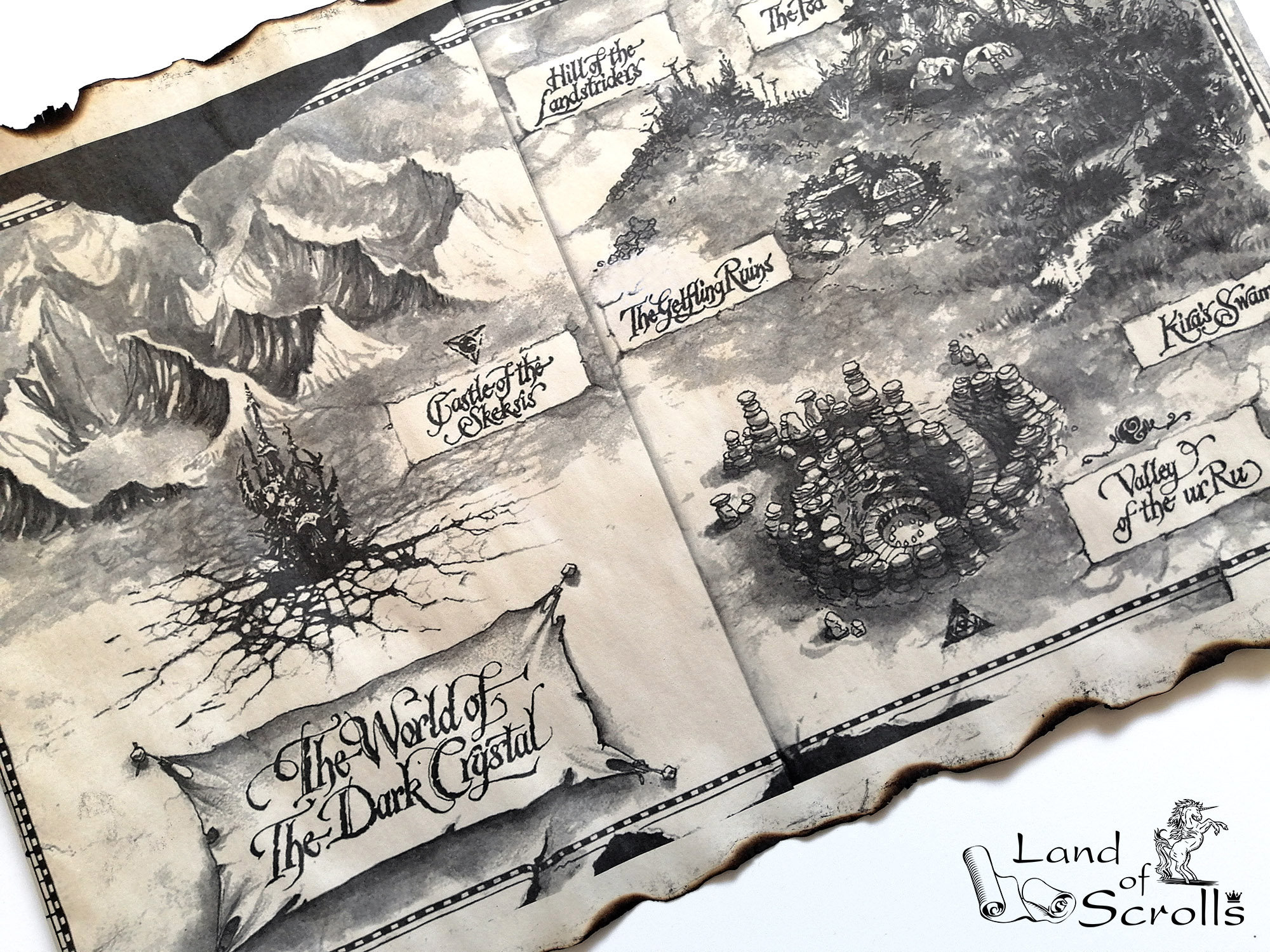 Dark Crystal Map Map of Thra the World of the Dark Crystal - Etsy Australia