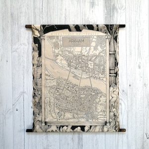 H. P. Lovecraft Map of Arkham, Massachusetts, Lovecraft Country Arkham ...