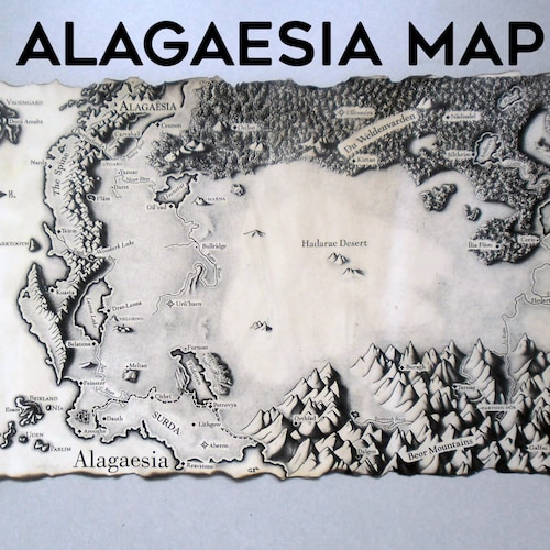 Map of Alagaësia Print - Etsy