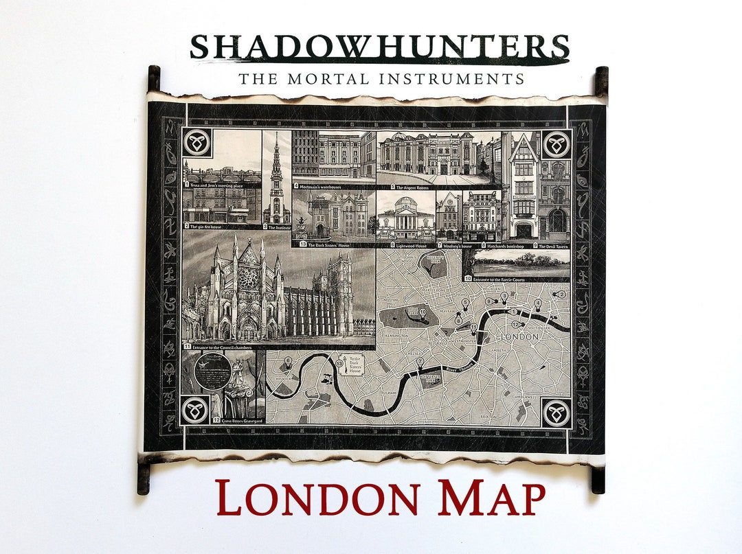Mappa di Londra Shadowhunters, Mappa dei dispositivi infernali su ...