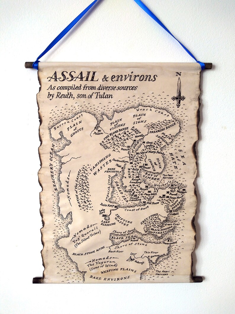 Map of Malazan Empire Assail Map Malazan Book of the Fallen - Etsy