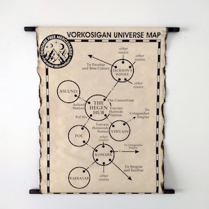 Miles Vorkosigan Universe Map Dendarii Free Mercenary Fleet - Etsy