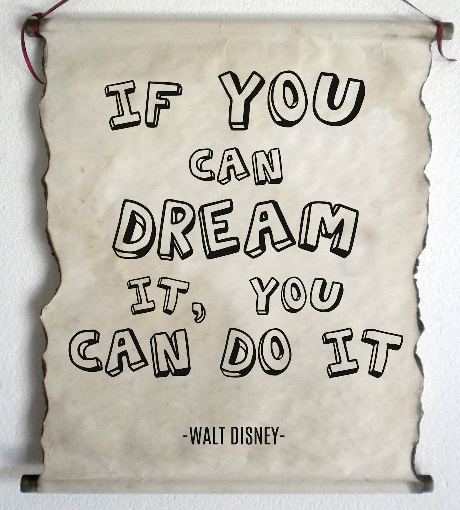 If You Can Dream It You Can Do It Quote Walt Disney Handmade - Etsy