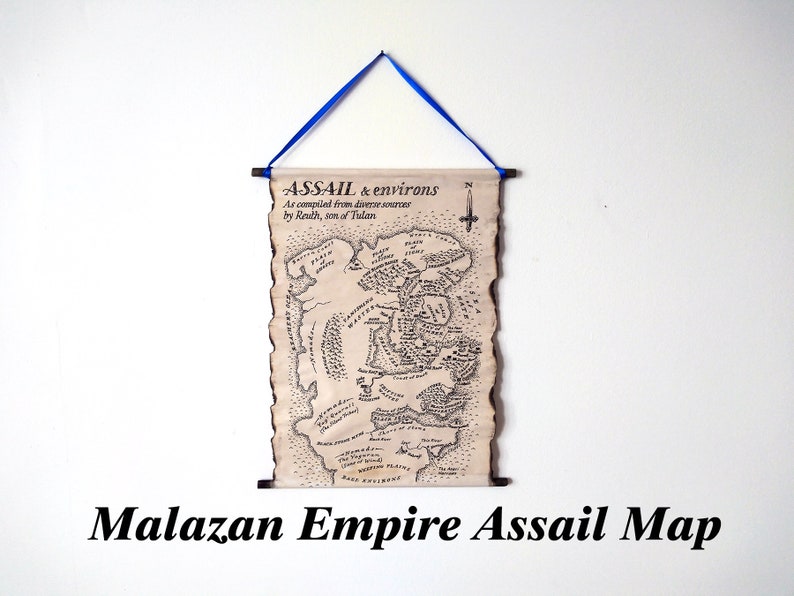Map of Malazan Empire Assail Map Malazan Book of the Fallen - Etsy