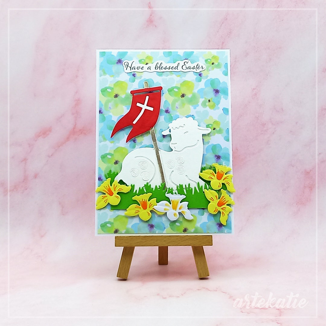 Traditional Catholic Easter Lamb With Daffodils Christian - Etsy