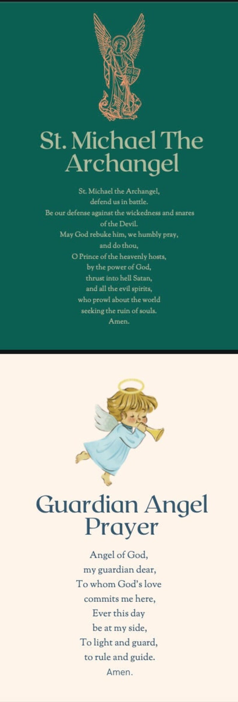 10 Catholic Prayers for Kids - Etsy