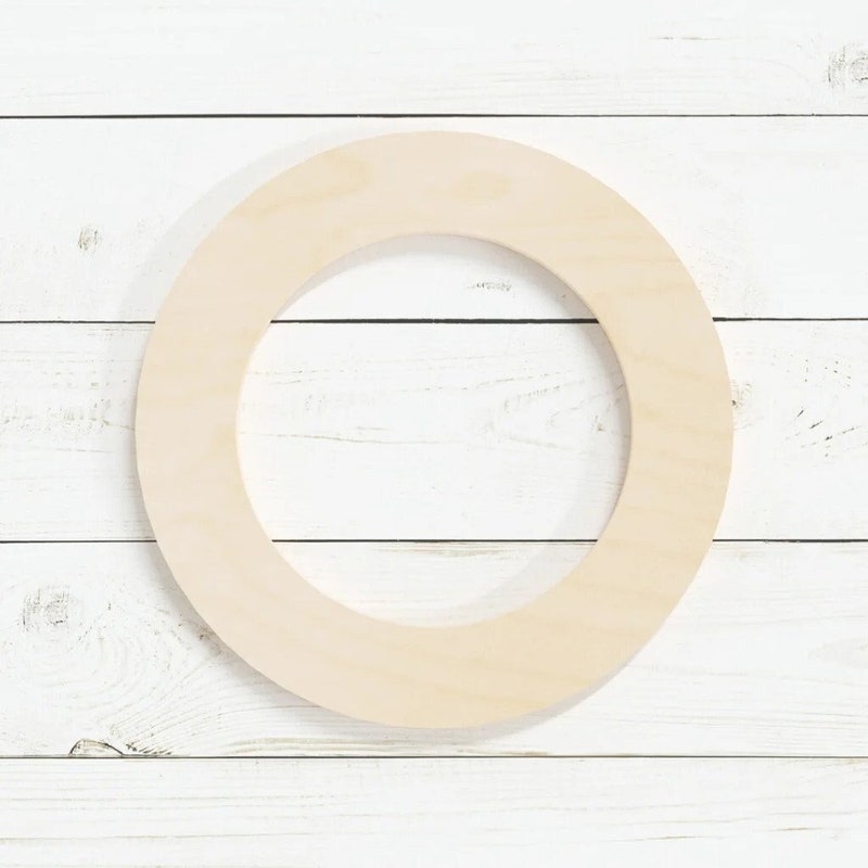 Round Wood Wreath - Etsy
