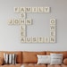 Wood Wall Letter Tiles | Personalized Scrabble Wall Tile Art for Home ...