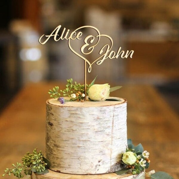 Wood Cake Topper - Etsy