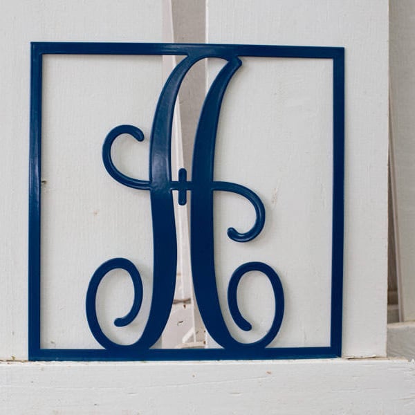 Large Outdoor Metal Initial - Etsy