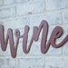 Painted Metal Words | Painted Cursive Metal Letters | Metal Wall Signs ...