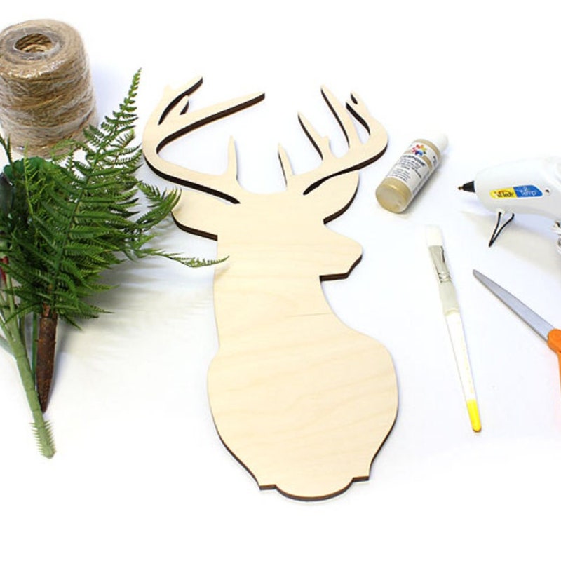Diy Wood Reindeer Head - Etsy