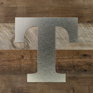 Galvanized Metal Letter | Metal Letter Wall Décor | Galvanized Metal ...