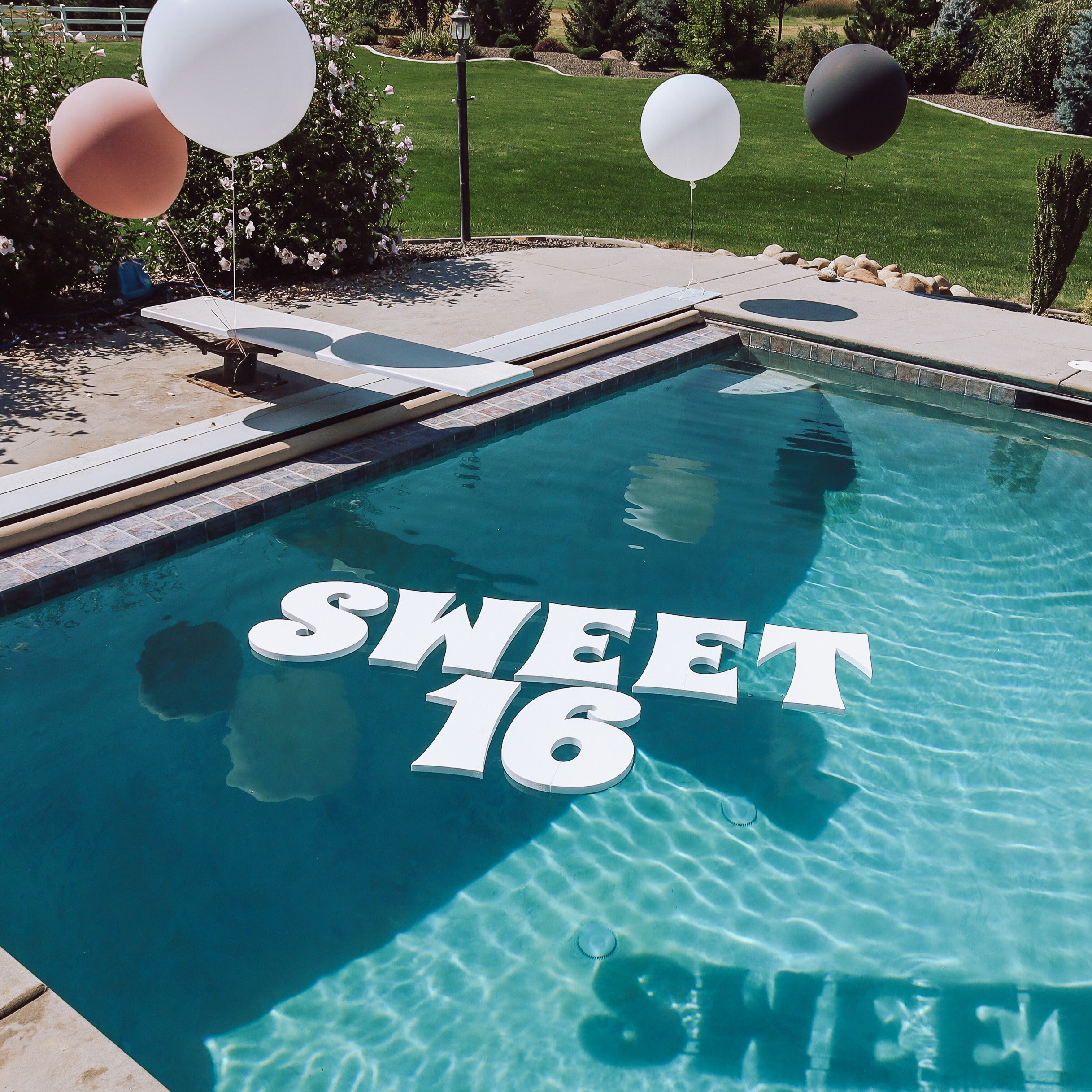 Sweet 16 Pool Party Decorations