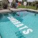 GRAD Pool Party Décor - Lightweight, Styrofoam Letters That Float in ...