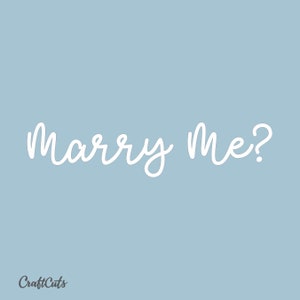 Script Marry Me Floating Foam Letters | 1" Thick | Customize Font and ...