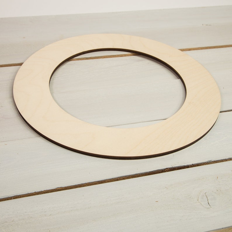 1/4 Thick Wood Ring for DIY Wreath Frame or Craft - Etsy