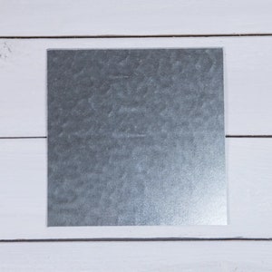 Metal Square Craft Shape | 20 Gauge Galvanized Steel Square Cutout - Etsy