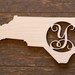 State Wood Sign Monogram | Custom State Sign | State Monogram ...