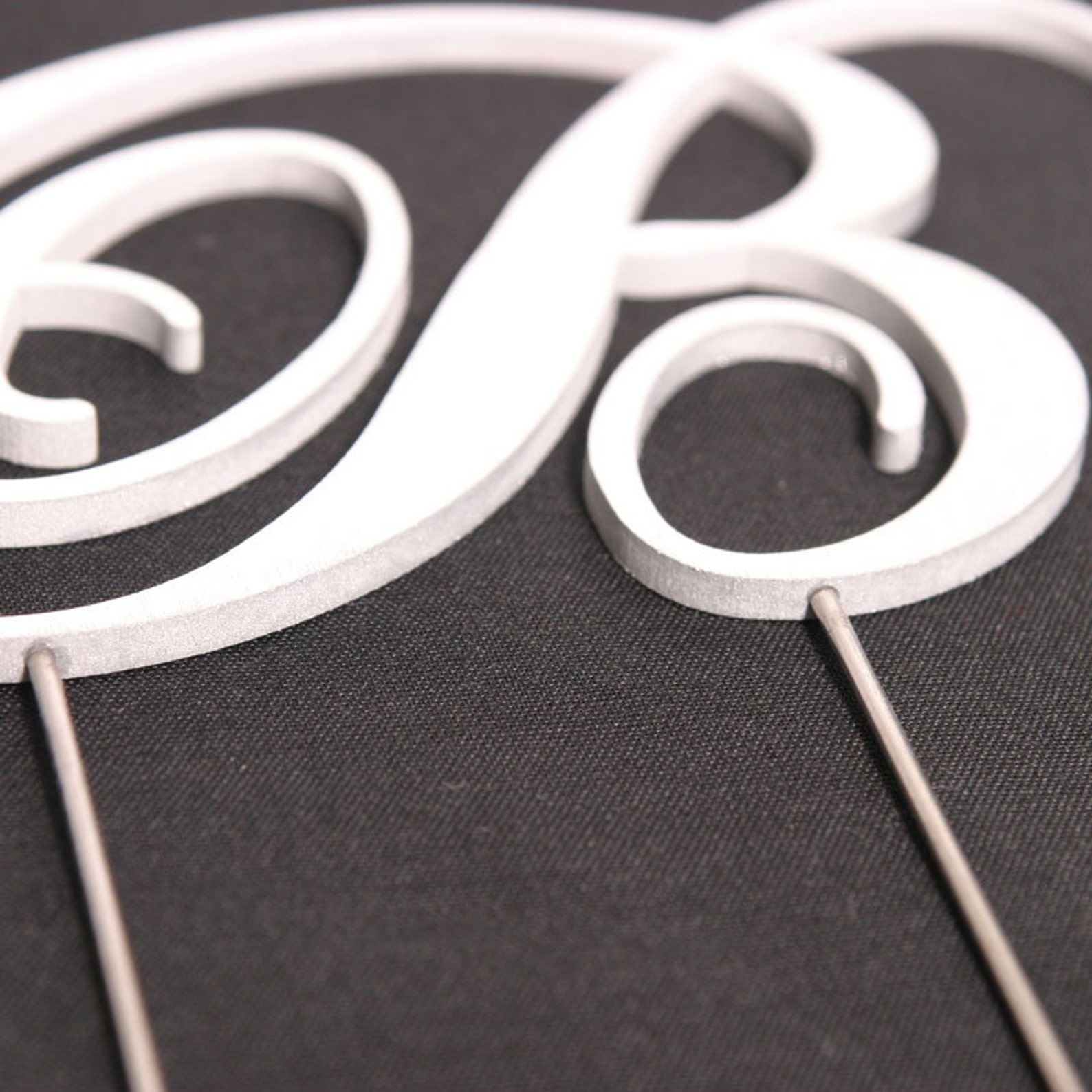 Wedding Cake Topper / metal monogram cake topper / custom | Etsy