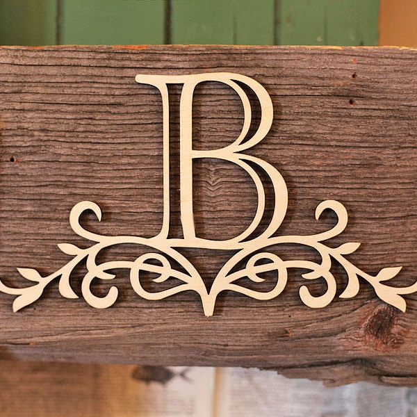 Scroll With Monogram - Etsy