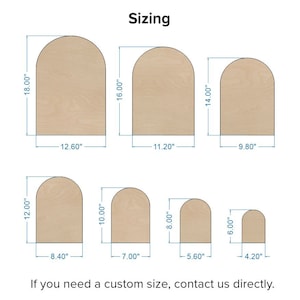 1/2" Thick Wood Arch Craft Shape | Wood Arch Cutout | DIY Wood Craft ...
