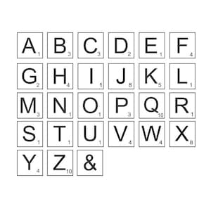 Wood Wall Letter Tiles | Personalized Scrabble Wall Tile Art for Home ...
