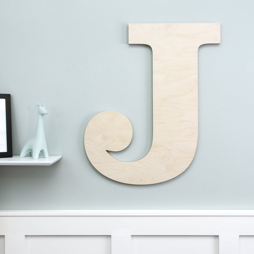 Large Wood Letter or Number | Large Wooden Monogram | Large Custom Wall ...