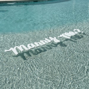 Custom Script Floating Foam Pool Letters and Numbers | Customizable ...