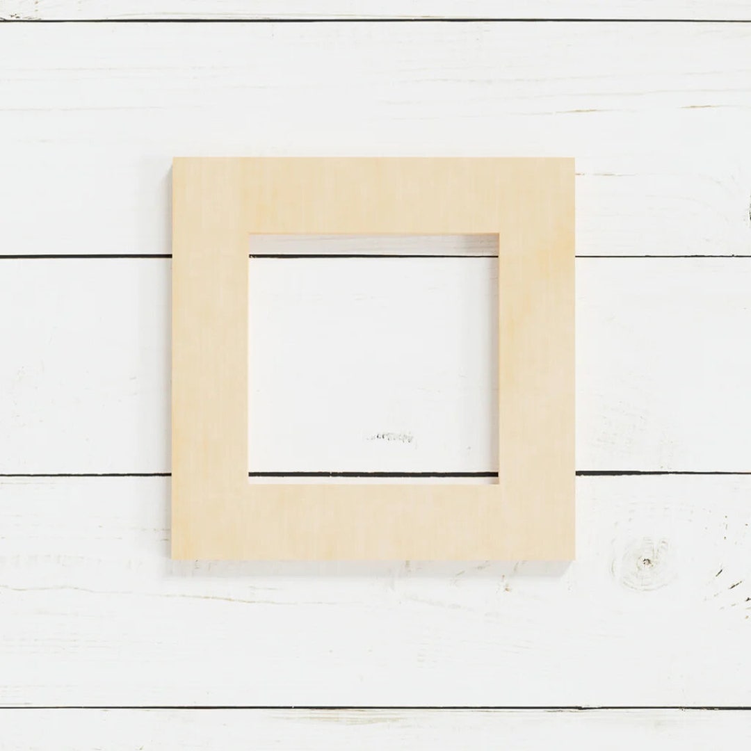 Thick Square Frame Craft Shape | Wood Craft Shape - Choose Your Size ...