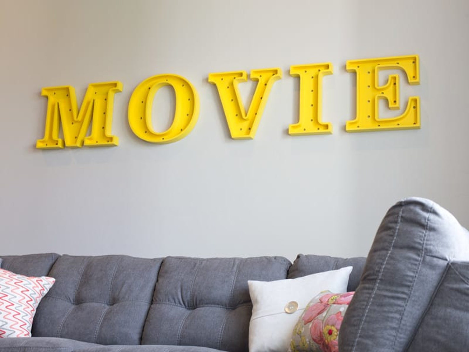 Painted Fillable Wood Letter or Number 3D Letter or Number Colorful ...