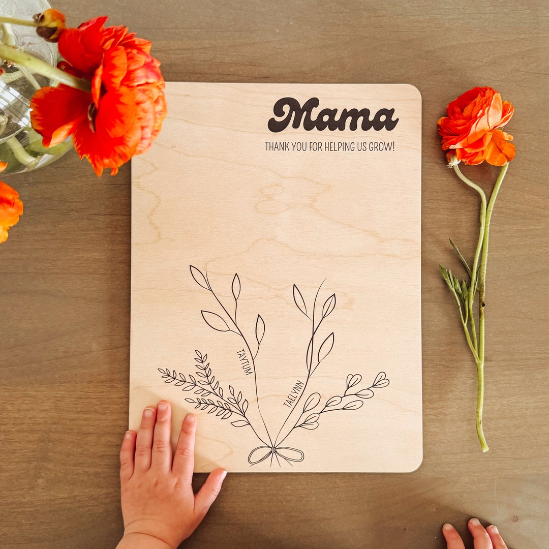 Handprint Flower Sign | DIY Kids Craft and Gift for Mother's Day ...