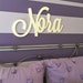 Custom Script Wooden Name Sign | Cursive Wall Letters | Nursery Name ...