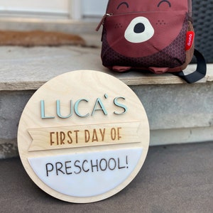 Personalized First Day of School Sign Kit | Last Day of School Sign ...