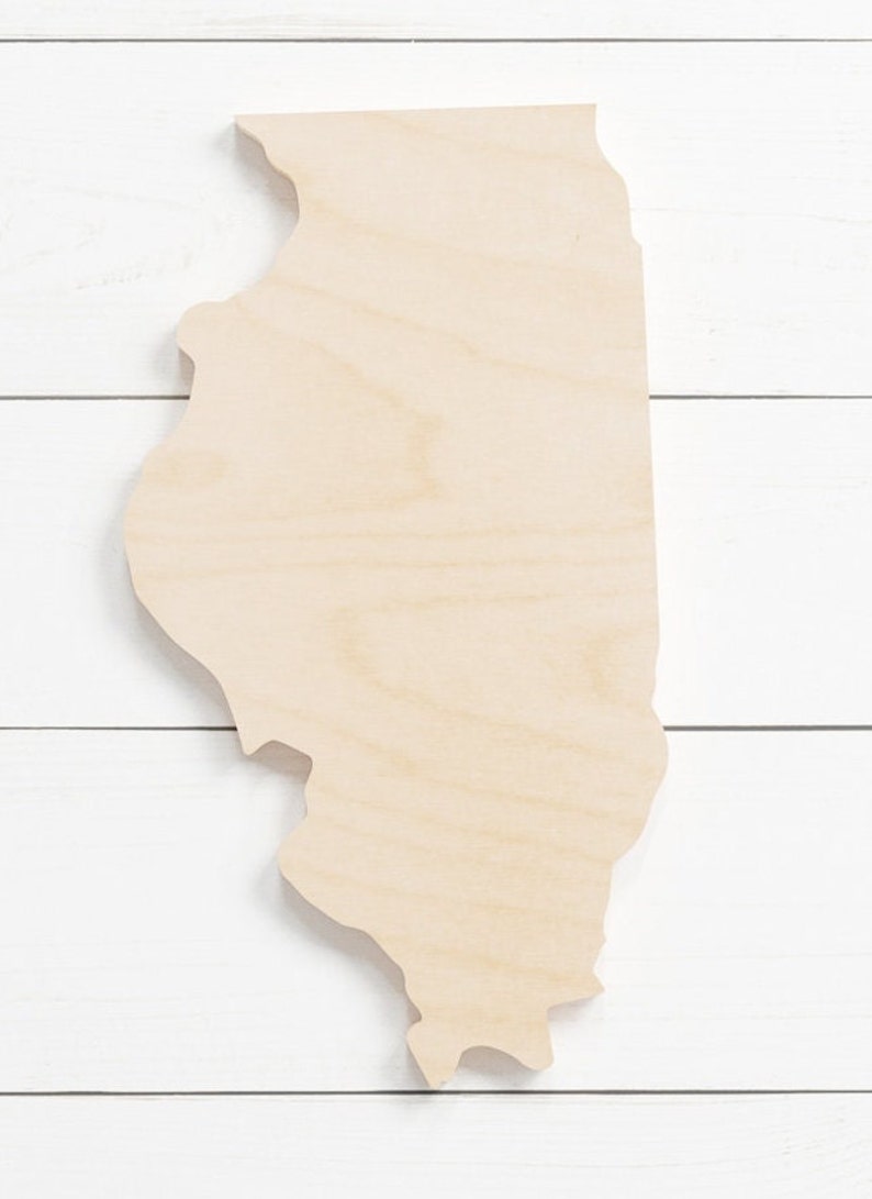 Any State in 1/2" Thick Unfinished Wood | DIY State Craft Shape ...