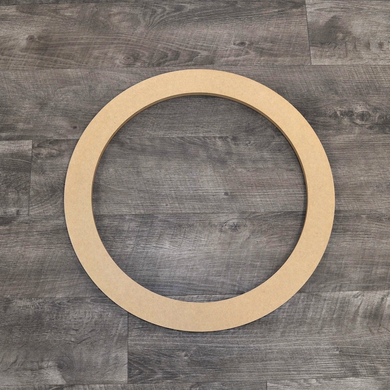 1/2" Thick MDF Wood Ring for DIY Wreath, Frame, or Craft Project ...
